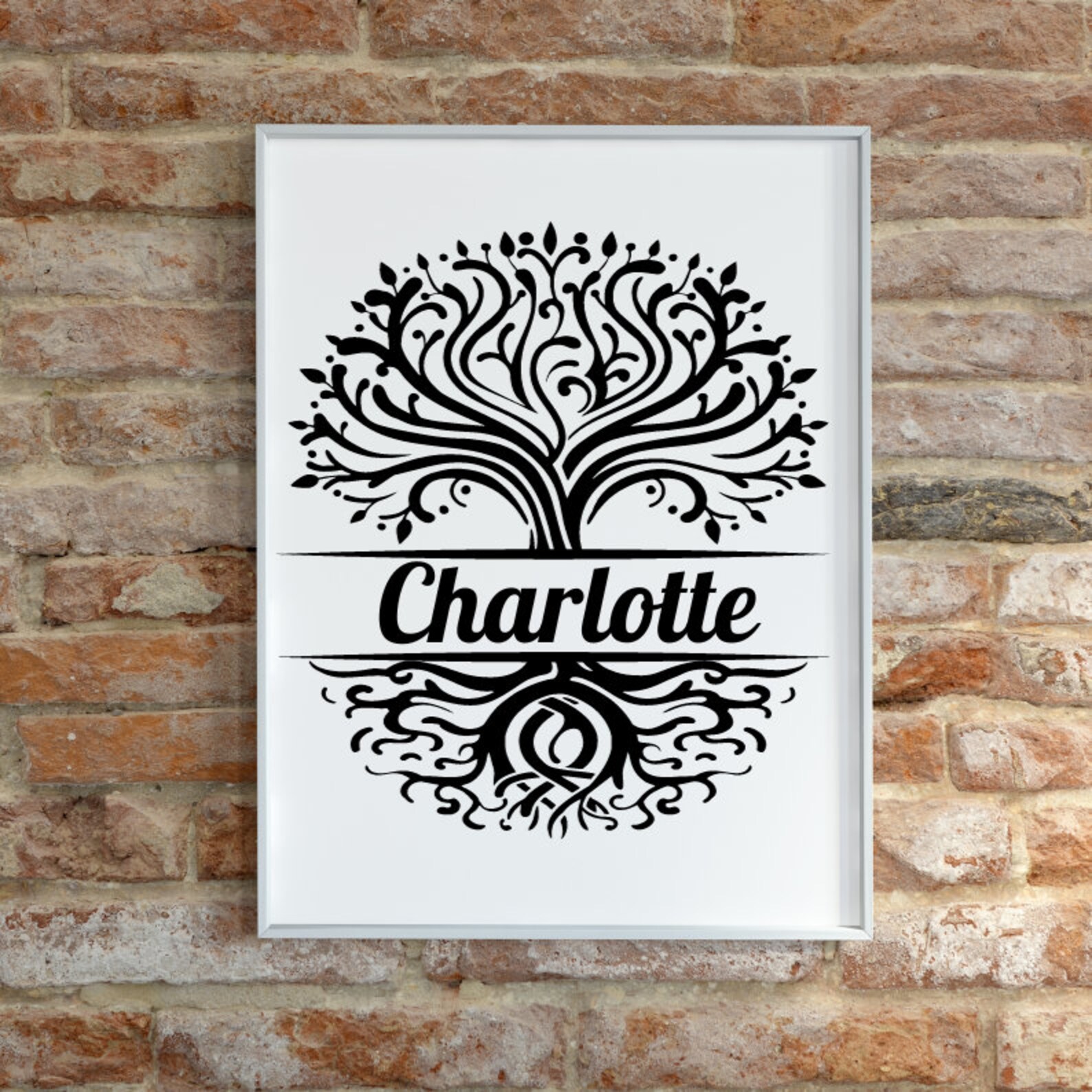 Tree of Life Monogram Svg, Tree Roots Svg, Tree With Roots Svg, Family ...