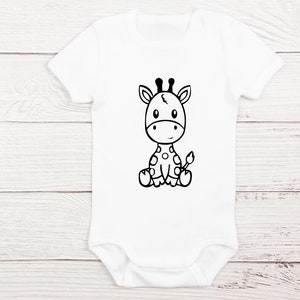 Giraffe Svg, School Classroom Label Kids, Safari Animals Outline SVG ...