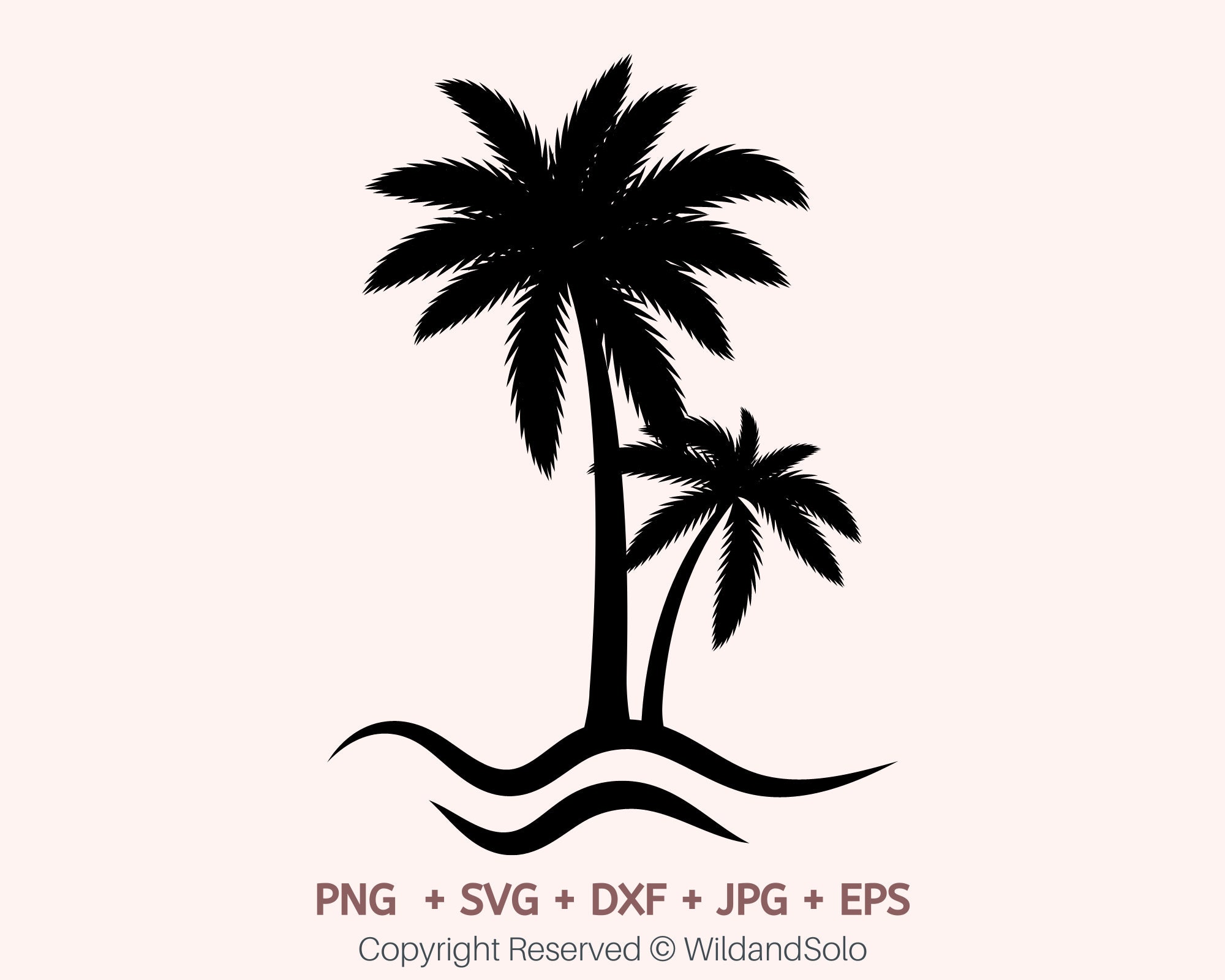 Palm Tree Svg Palm Tree Clipart Palm Tree Decal Svg Palm - Etsy