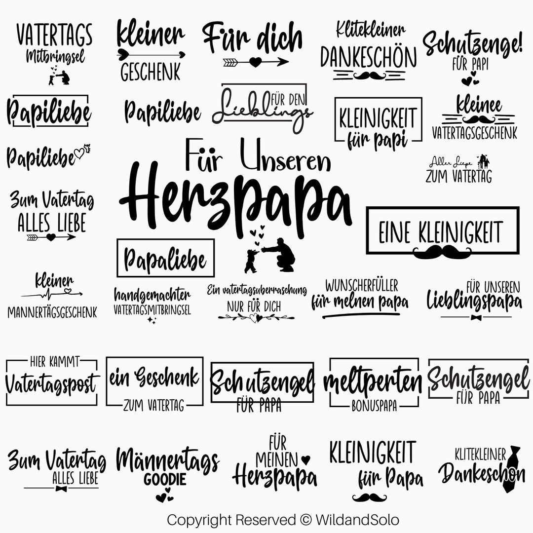 Vater Liebe Svg Bundle, Kind Svg Design, Papa Liebe Design, Papa Zitat ...