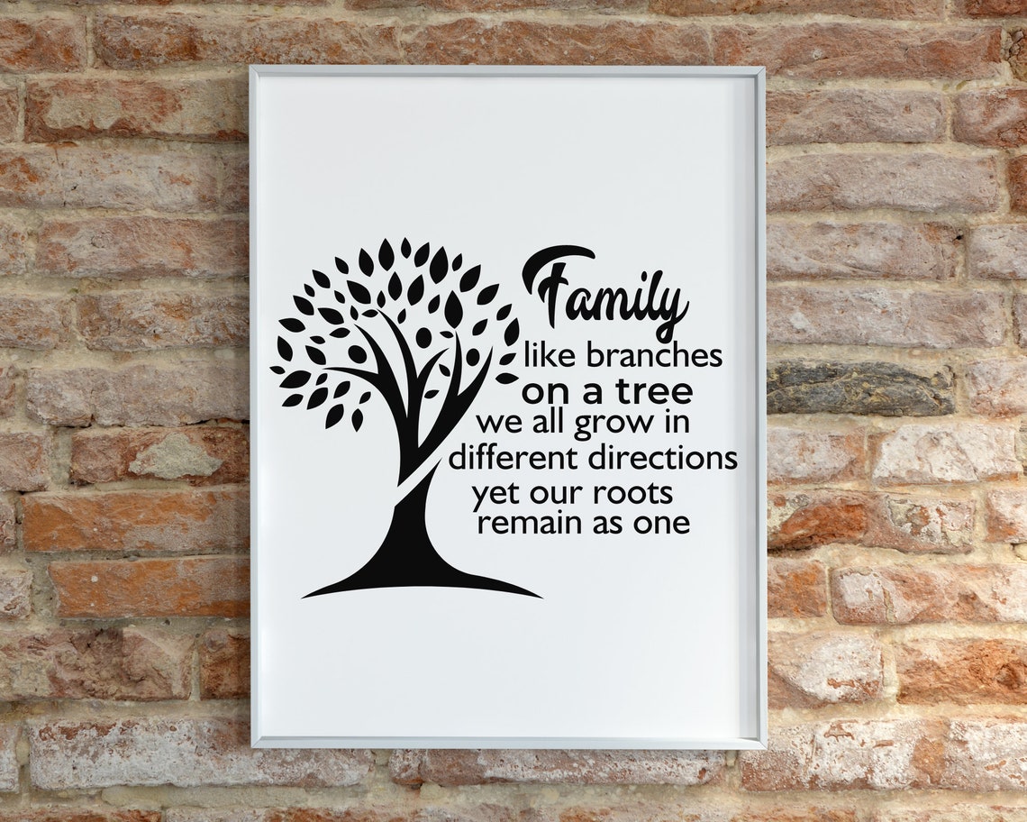 05 Family Tree With Quotation Svg, Family Reunion Svg, Tree of Life Svg ...