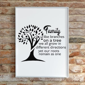 05 Family Tree With Quotation Svg, Family Reunion Svg, Tree of Life Svg ...