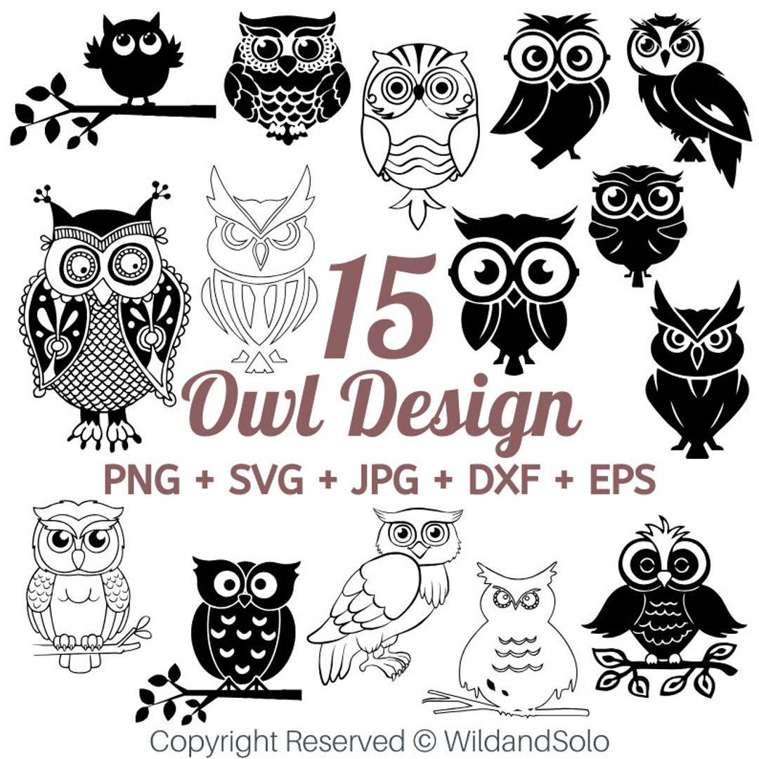 Owl SVG Bundle, Owl Clipart, Owl Cut File, Birds SVG Bundle, Owl Svg ...