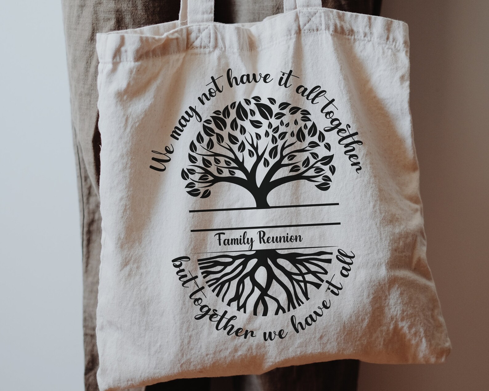 05 Family Tree With Quotation Svg, Family Reunion Svg, Tree of Life Svg ...