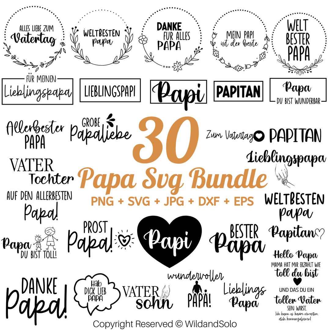 Bester Papa Svg Bundle, Papa Svg Bundle, Papa Zitat Svg, Plotterdatei Papa, Papa Svg, Vater Und ...