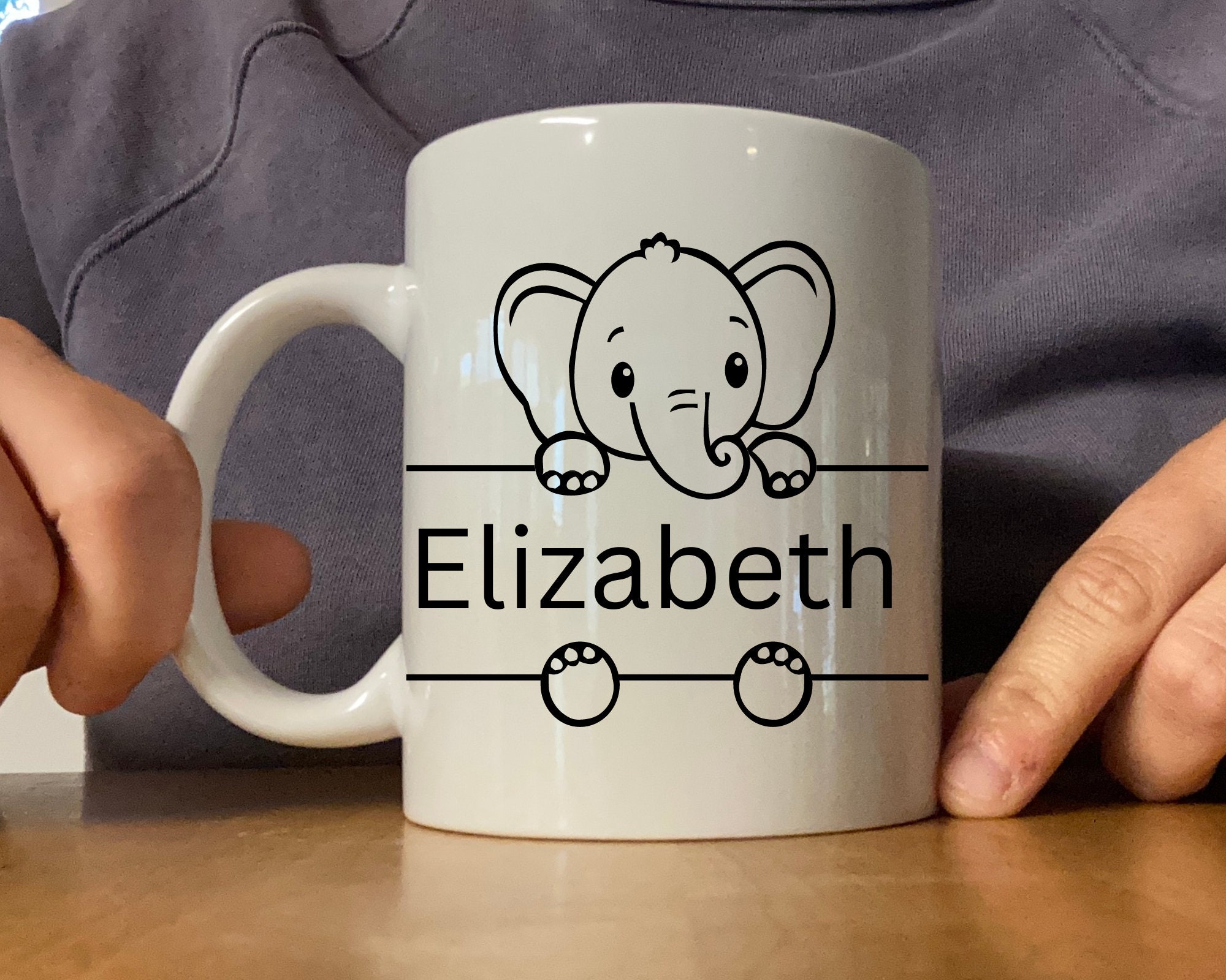 Elephant Split Safari Animals Safari Animals Outline Safari - Etsy