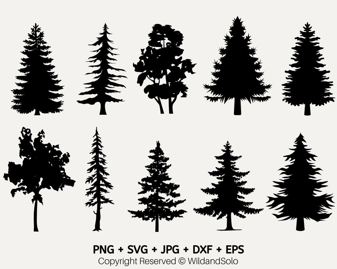 10 Tree Svg Bundle Forest Svg Cricut Outdoor Svg Trees Svg - Etsy UK
