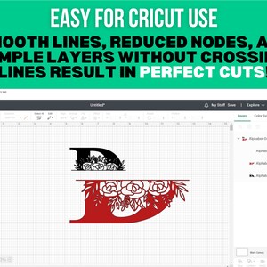 26 Split Floral Alphabet Svg, Floral Alphabet Png, Split Flower ...