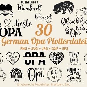 30 German Opa Plotter File Svg German Phrases Svg Flower - Etsy