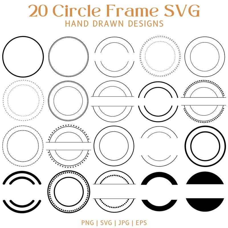Circle Frame Svg - Etsy
