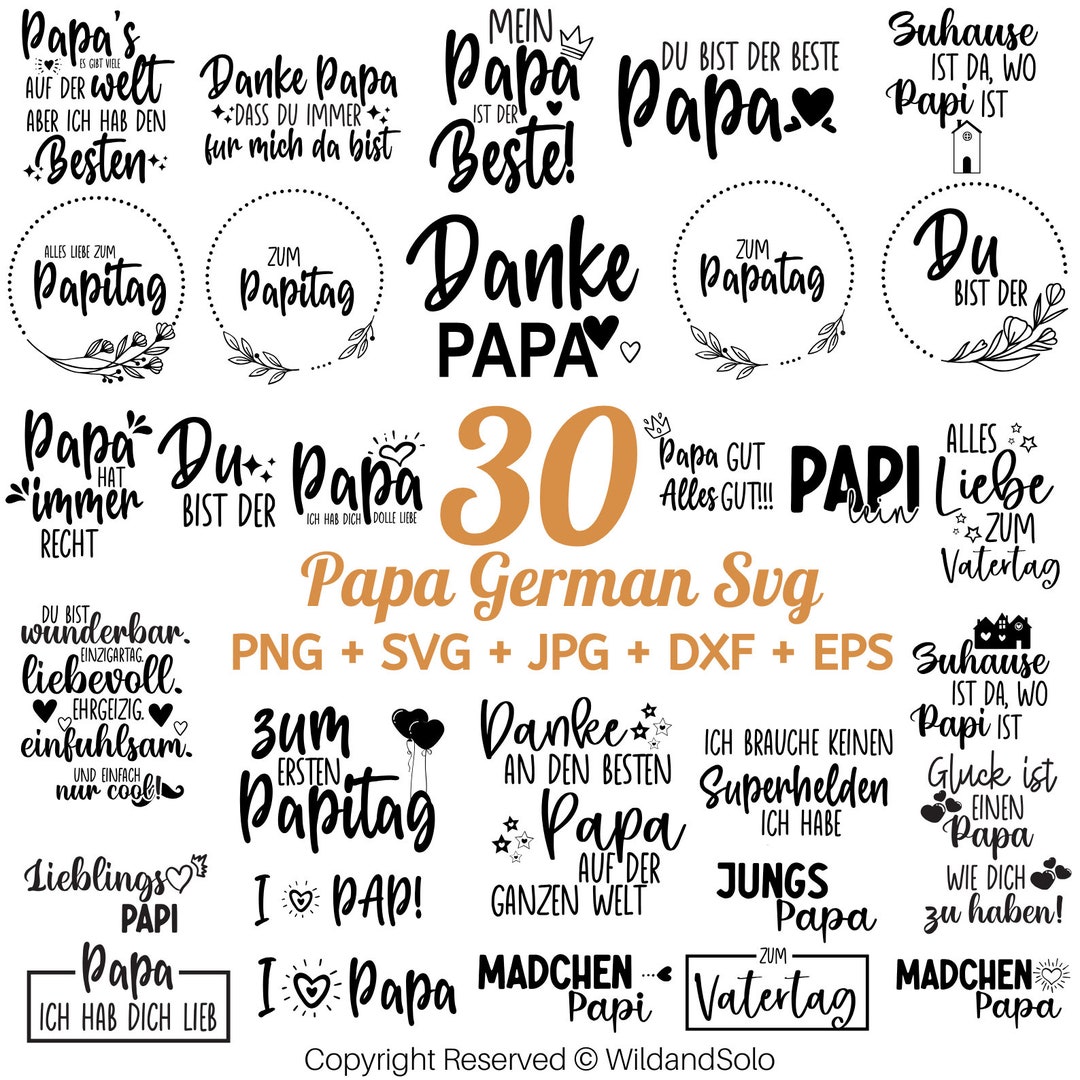 Papa Svg Bundle, Bester Papa Svg, Papa Zitat Svg, Plotterdatei Papa ...
