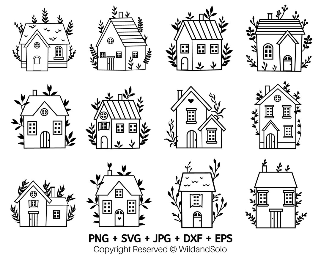 12 Little Home Svg Bundle, Little House Png, House Svg, Little House ...