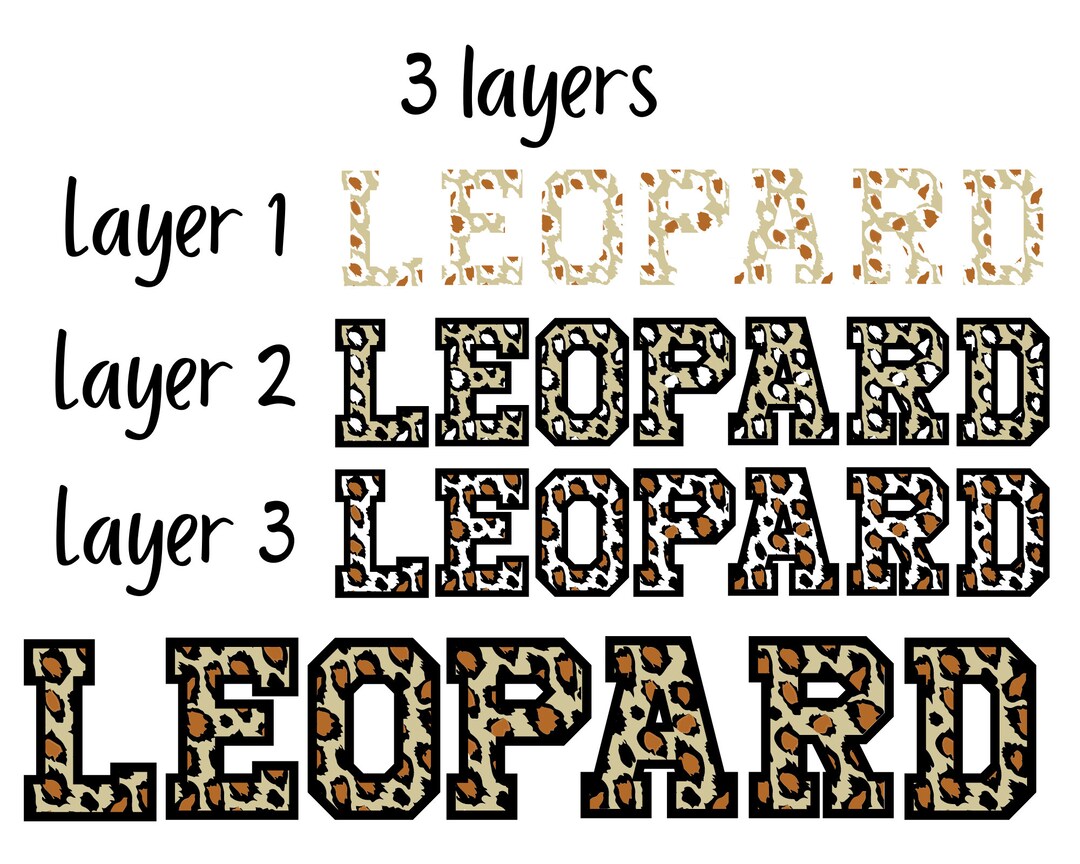 Leopard Alphabet Svg Font Bundle, Alphabet Letters Svg Bundle, Leopard ...