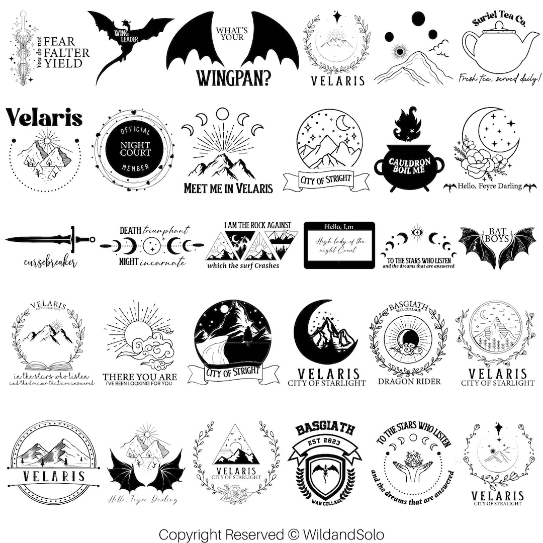 30 Velaris City of Starlight ACOTAR Svg Bundle, Court of Thorns and ...