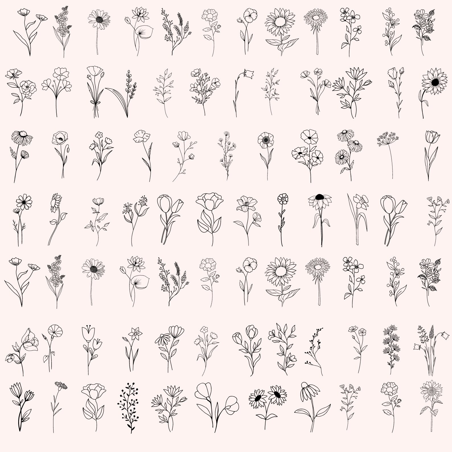 70 Flowers Tote Bag Svg Bundle, Floral Frame Svg, Split Monogram Svg ...