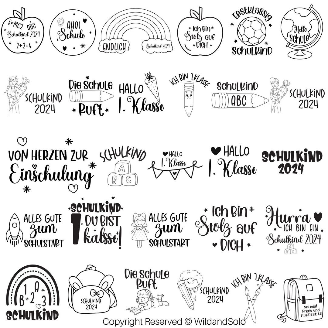 German Back to School Svg, German Design, First Day in School Svg ...