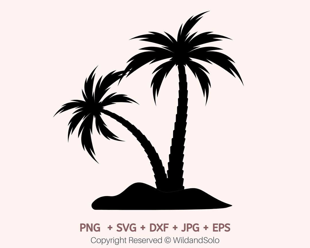 Palm Tree Svg, Palm Tree Cut File, Palm Tree Svg, Palm Tree Silhouette ...