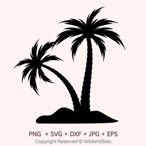 Palm Tree Svg, Palm Tree Cut File, Palm Tree Svg, Palm Tree Silhouette ...