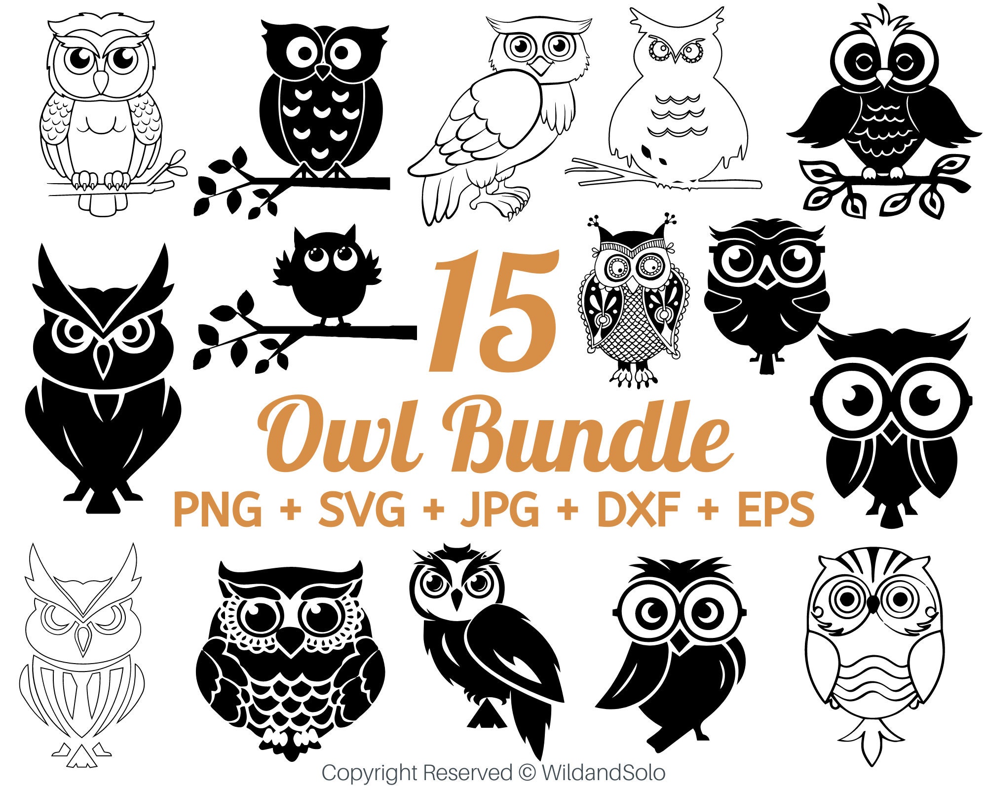 Owl SVG Bundle Birds SVG Bundle Owl Cut File Owl Svg - Etsy UK
