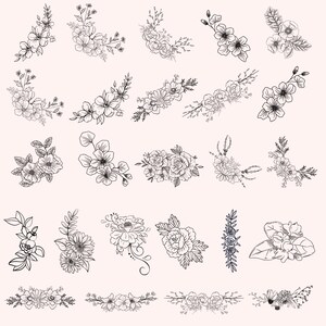 Flowers Keychain Svg, Flower Border Svg, Flower Boarder Svg, Floral Svg ...