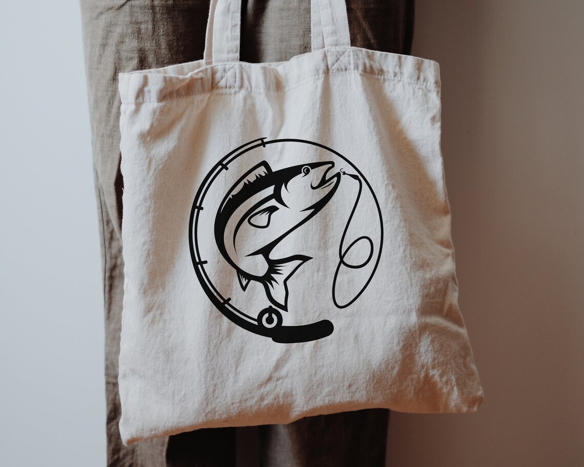 Fisherman Catching Fish Svg, Fishing Rod Svg, Bass Fish Svg, Bass ...