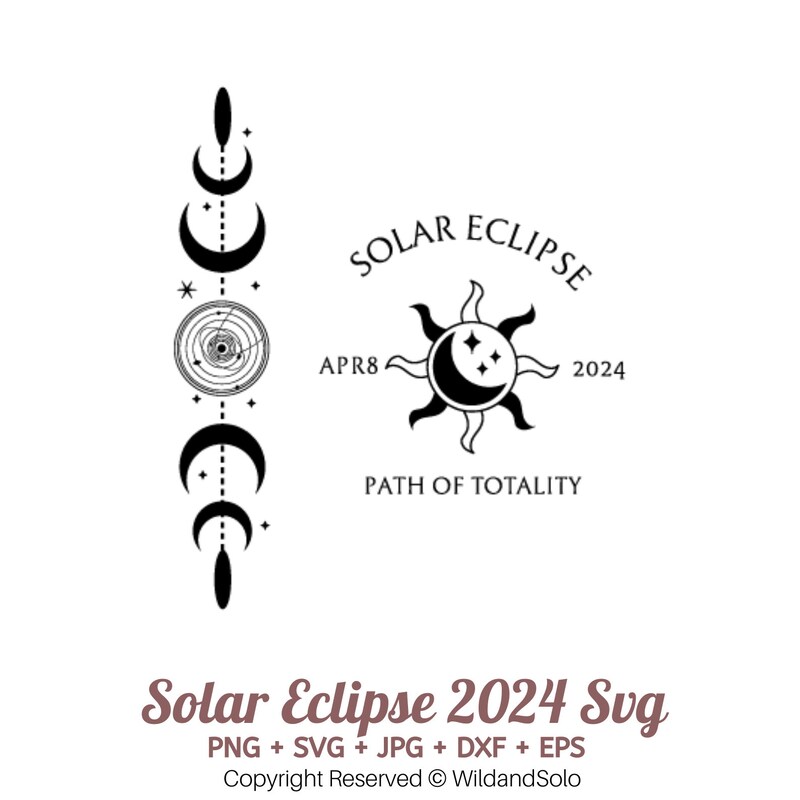 Solar Eclipse Svg - Etsy