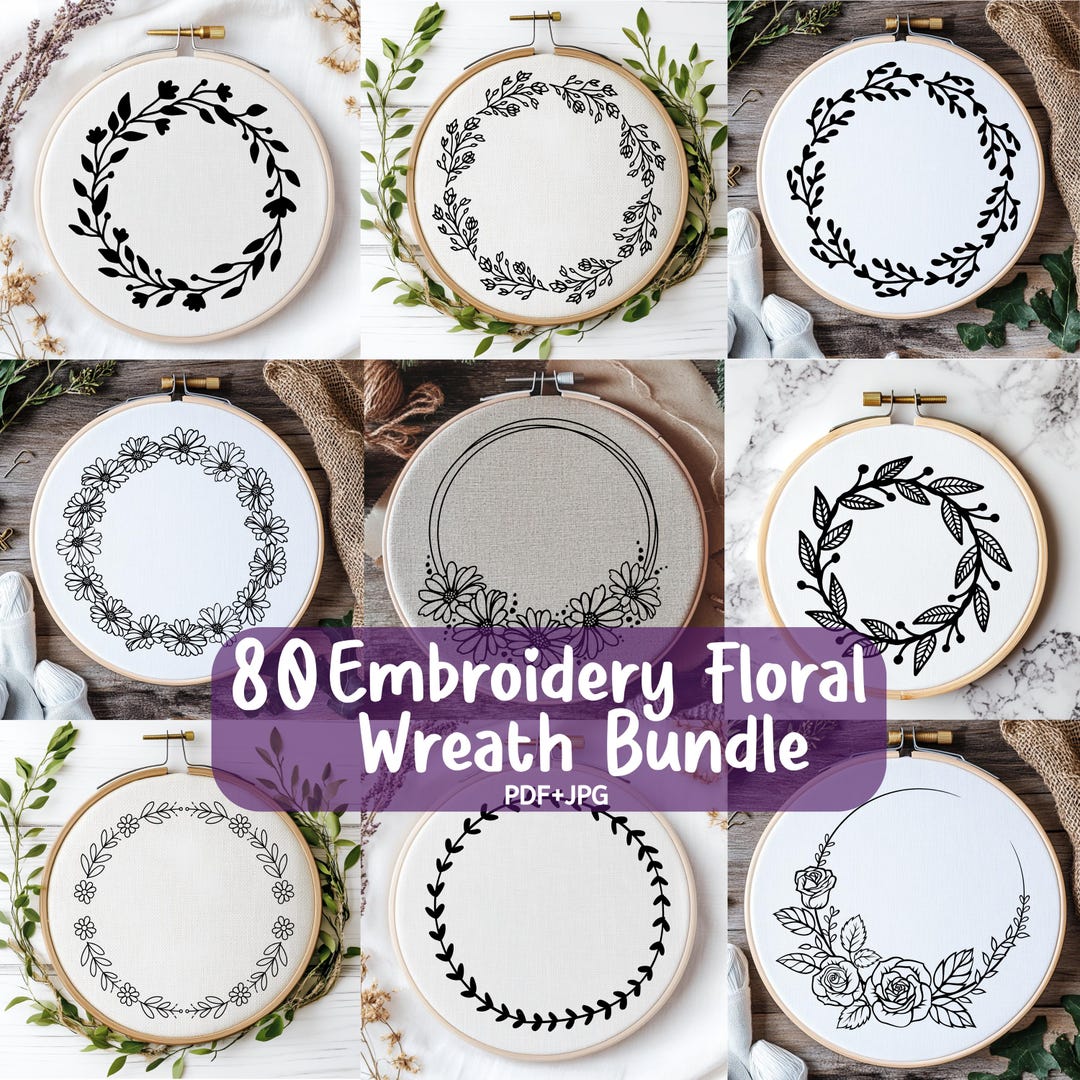 Floral Wreath Machine Embroidery Designs, Heart Laurel Wreath Family ...