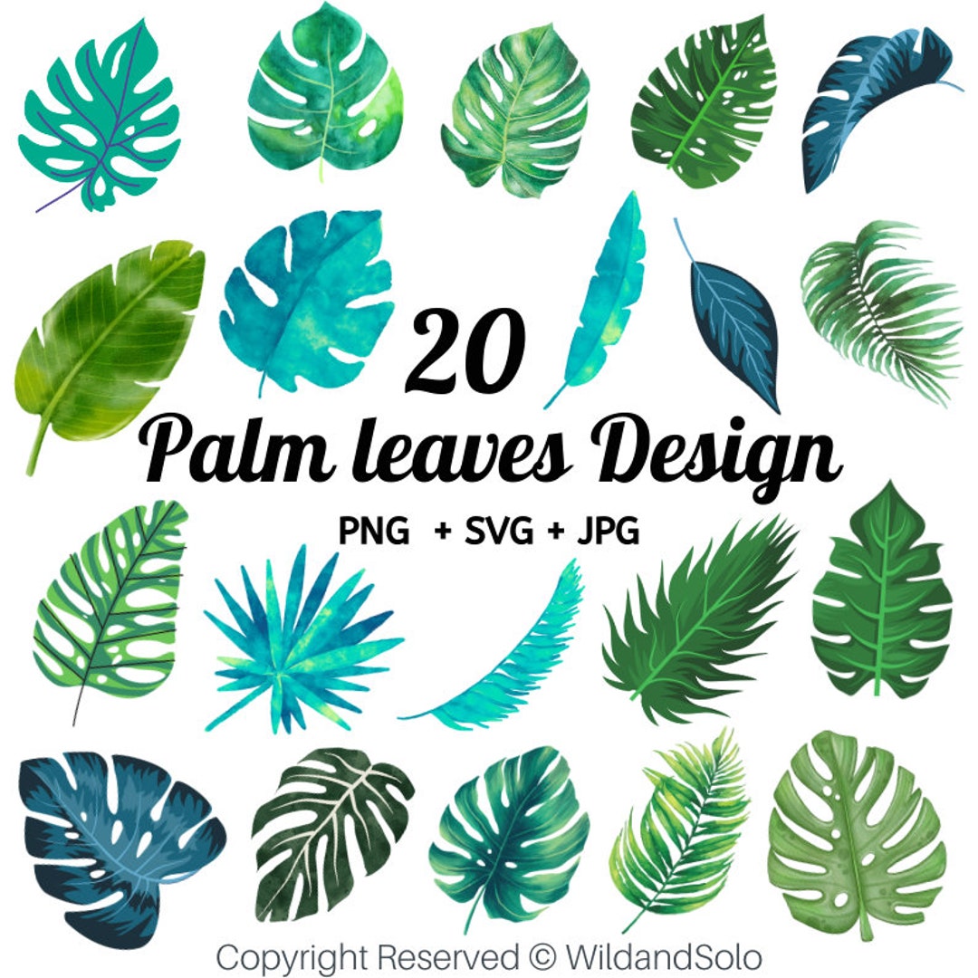 Tropical Palm Leaf Svg, Tropical Leaves Svg, Palm Branch Svg, Tropical ...