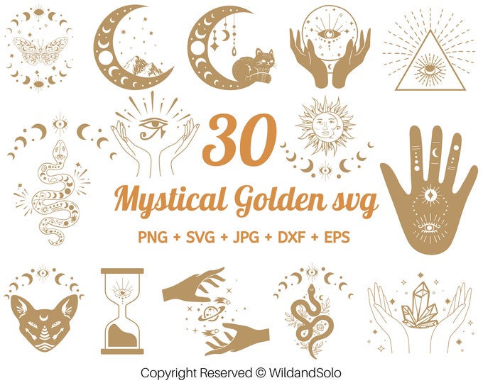 45 Witch Svg Bundle, Witchy Svg Bundle, Mystical Svg, Witchcraft Svg ...