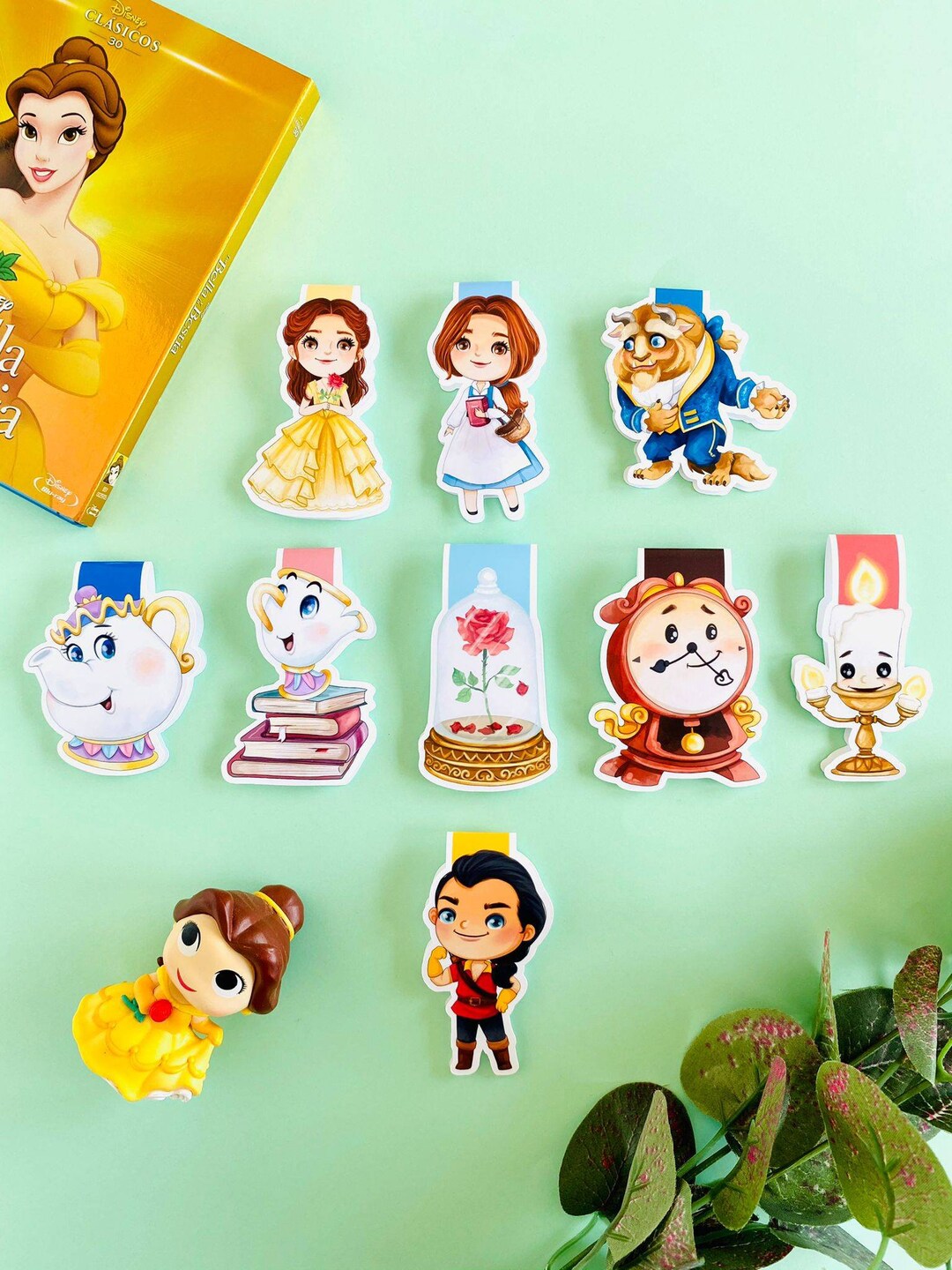 Magnetic Bookmarks of New Disney Collections, Beauty and the Beast ...