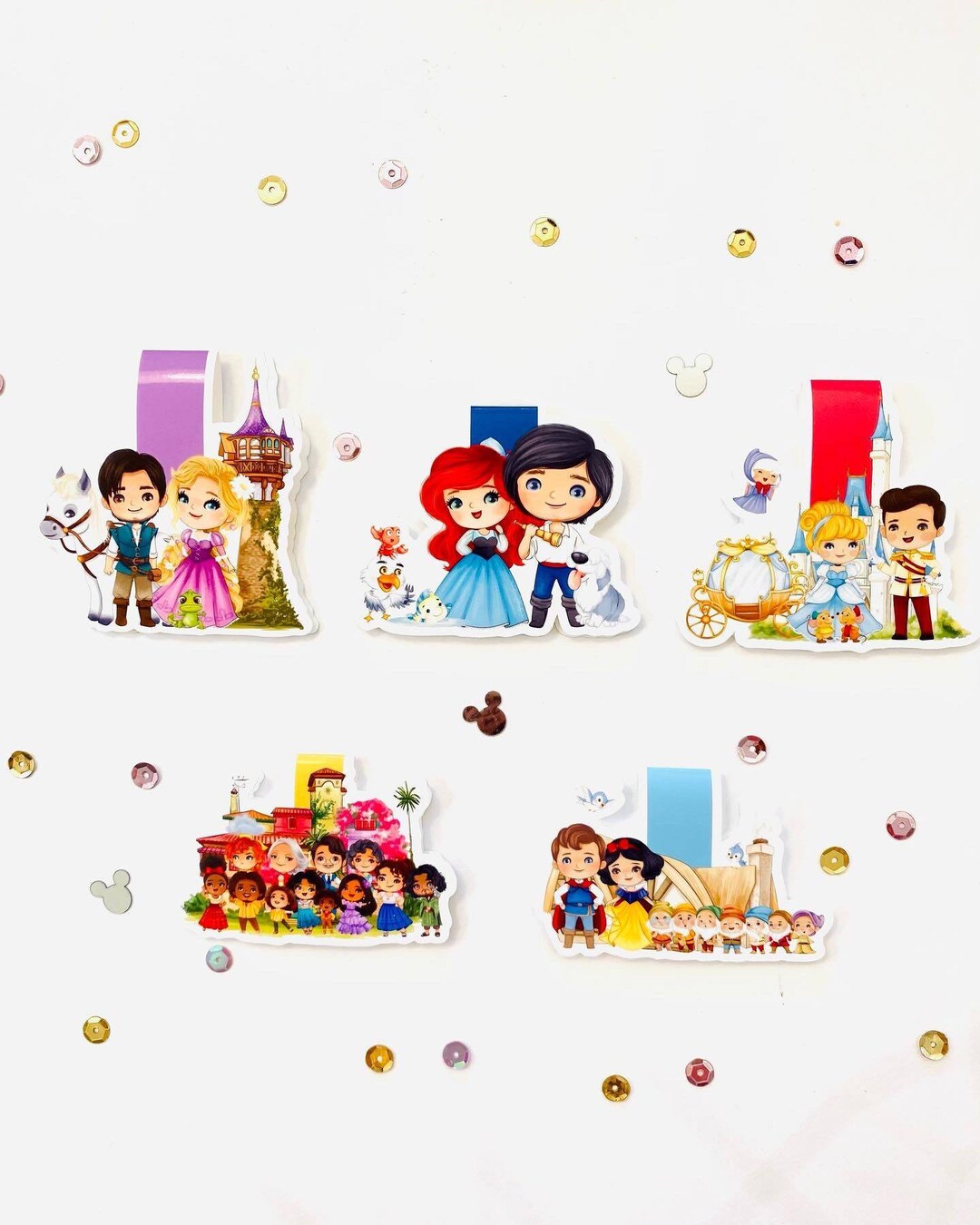 Magnetic Bookmarks of Disney Groups, Charm, Snow White and the Seven ...
