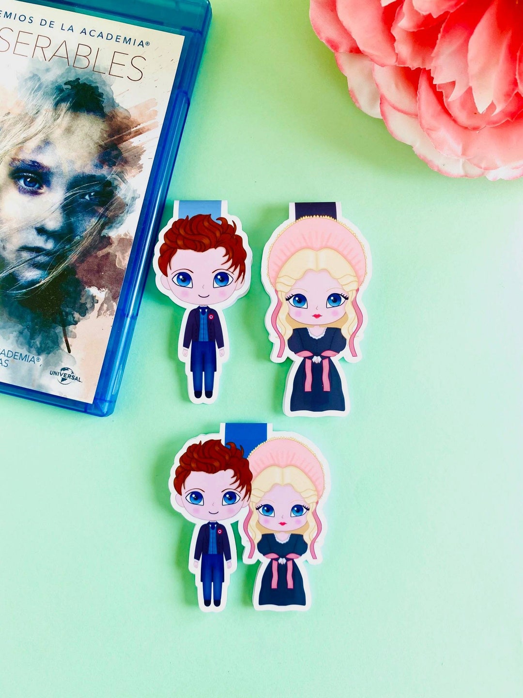 Les Miserables Magnetic Bookmarks, Movie, Book, Victor Hugo, Cosette ...