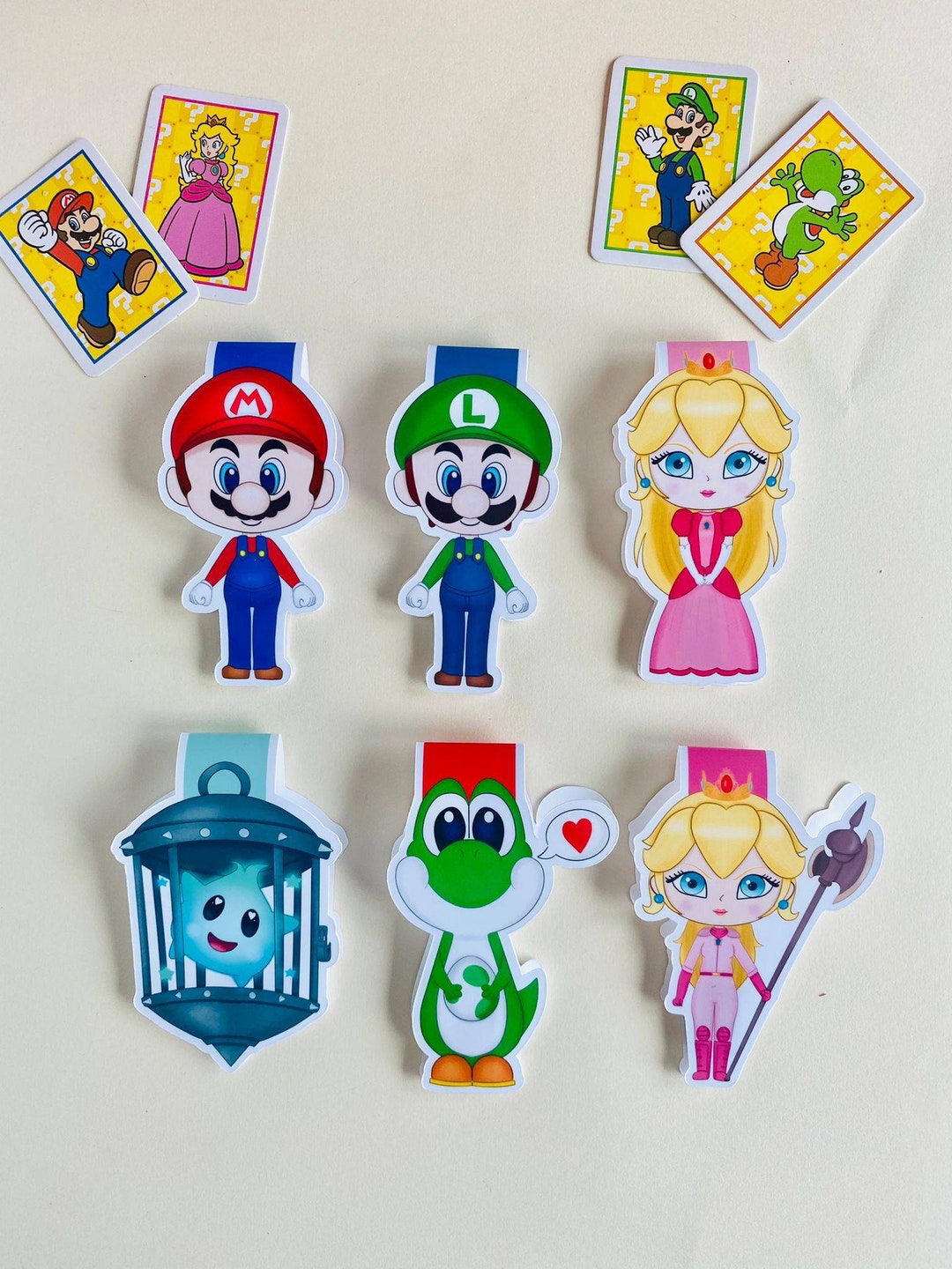 Magnetic Bookmarks of the Plumber Brothers, Super, Princess, Video Game ...