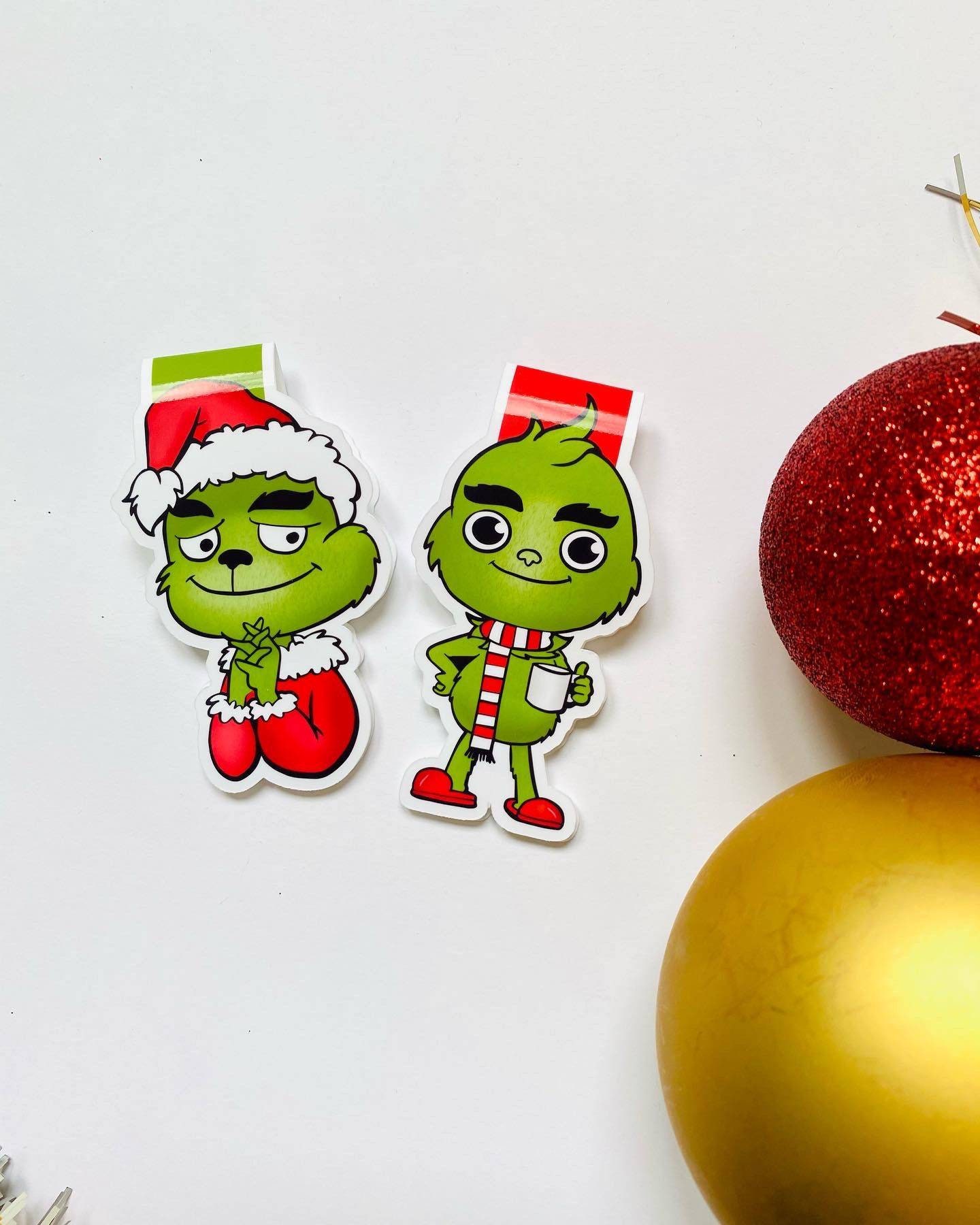 Magnetic Bookmark Grinch Christmas - Etsy UK