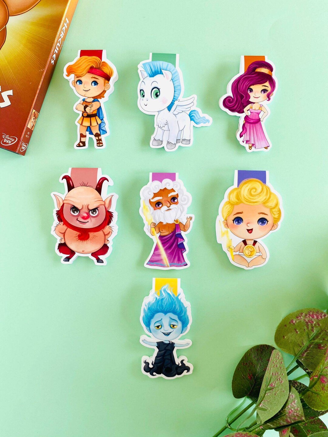 Magnetic Bookmarks of New Disney Collections, Hercules, Megara, Hades ...