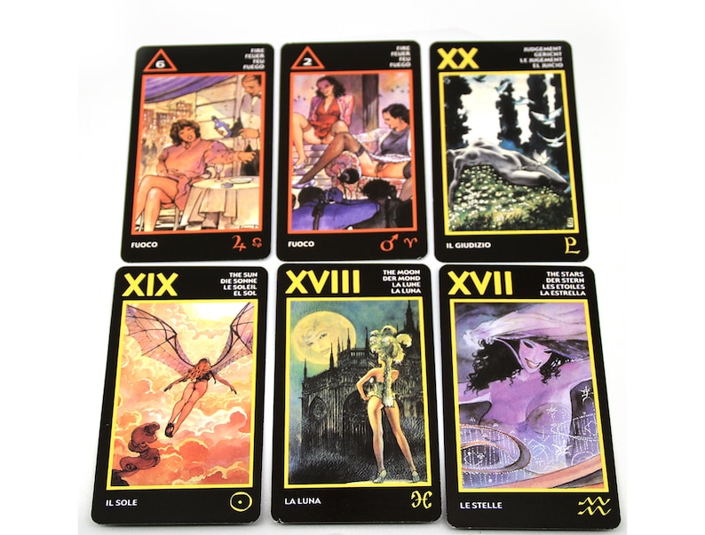 Manara Erotic Tarot Card Deck Major And Minor Arcana Etsy
