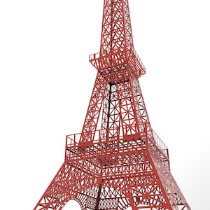 Eiffel Tower Laser Cut Digital File (DXF, STL) - Metal Art & Home Decor ...
