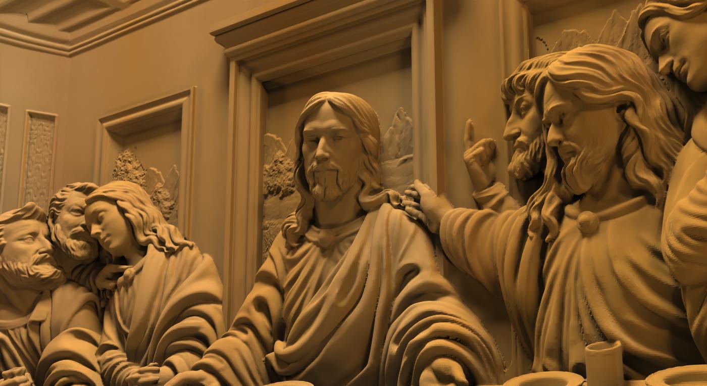 The Last Supper 3D Relief – STL File for CNC/3D Printer – Religious ...