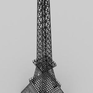 Eiffel Tower Laser Cut Digital File (DXF, STL) - Metal Art & Home Decor ...