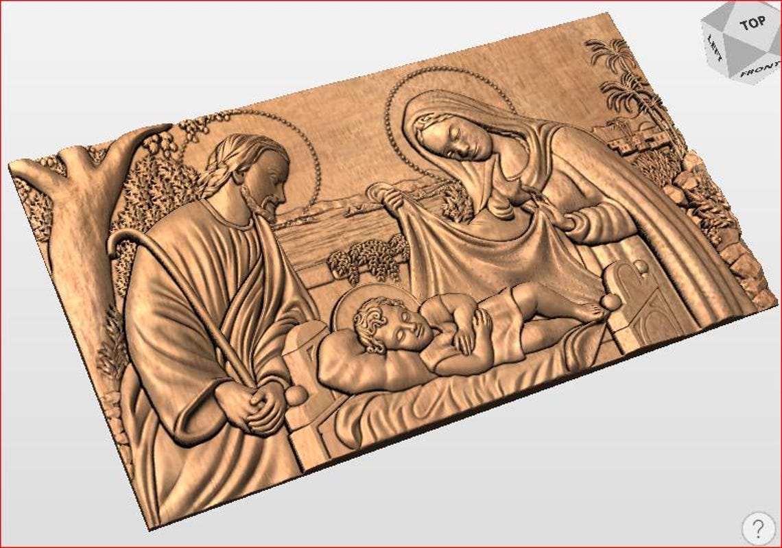 The Nativity of Jesus 3D Relief Model - Etsy