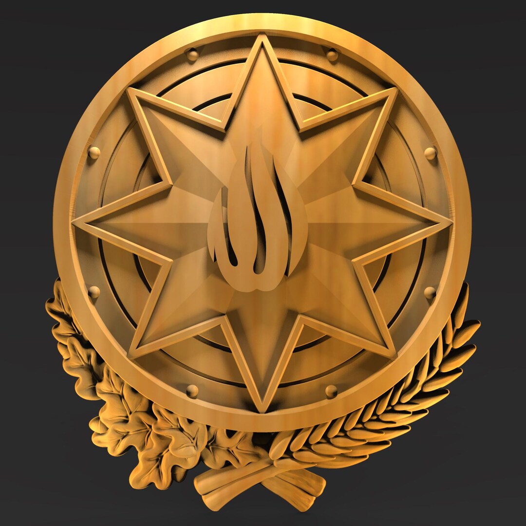 Flaming Eight-pointed Star 3D Relief Model - Digital Files - Etsy