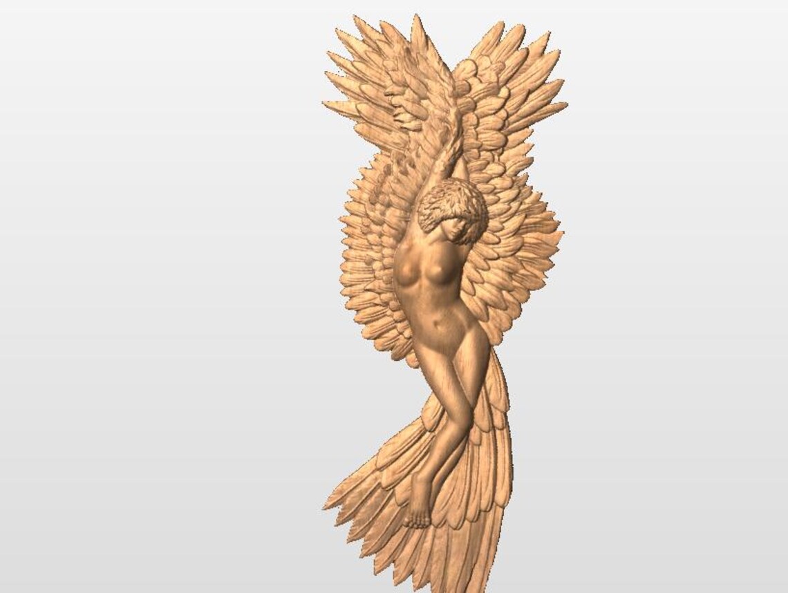 Angel Girl Sculpture - STL, Aspire G-code, and Production Report (digital Files) - Etsy
