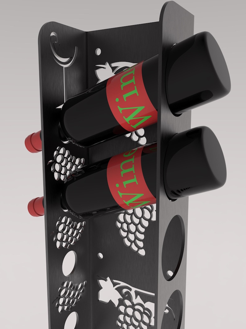 Decorative Laser Cut Wine Rack Digital Files | Unique Wine Storage ...