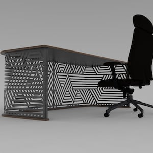 Desk Laser Cut File | CNC Plasma Metal Design (DXF, STL) - Etsy