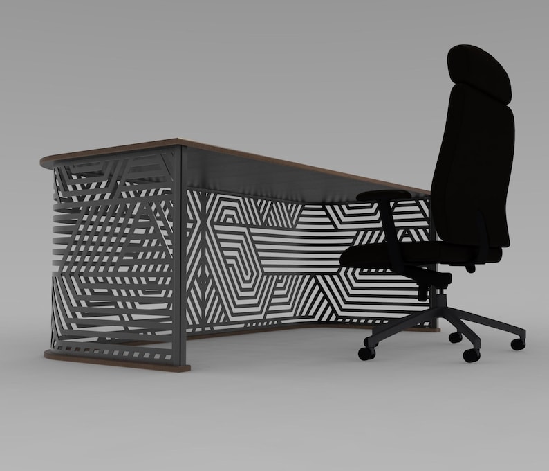 Desk Laser Cut File | CNC Plasma Metal Design (DXF, STL) - Etsy