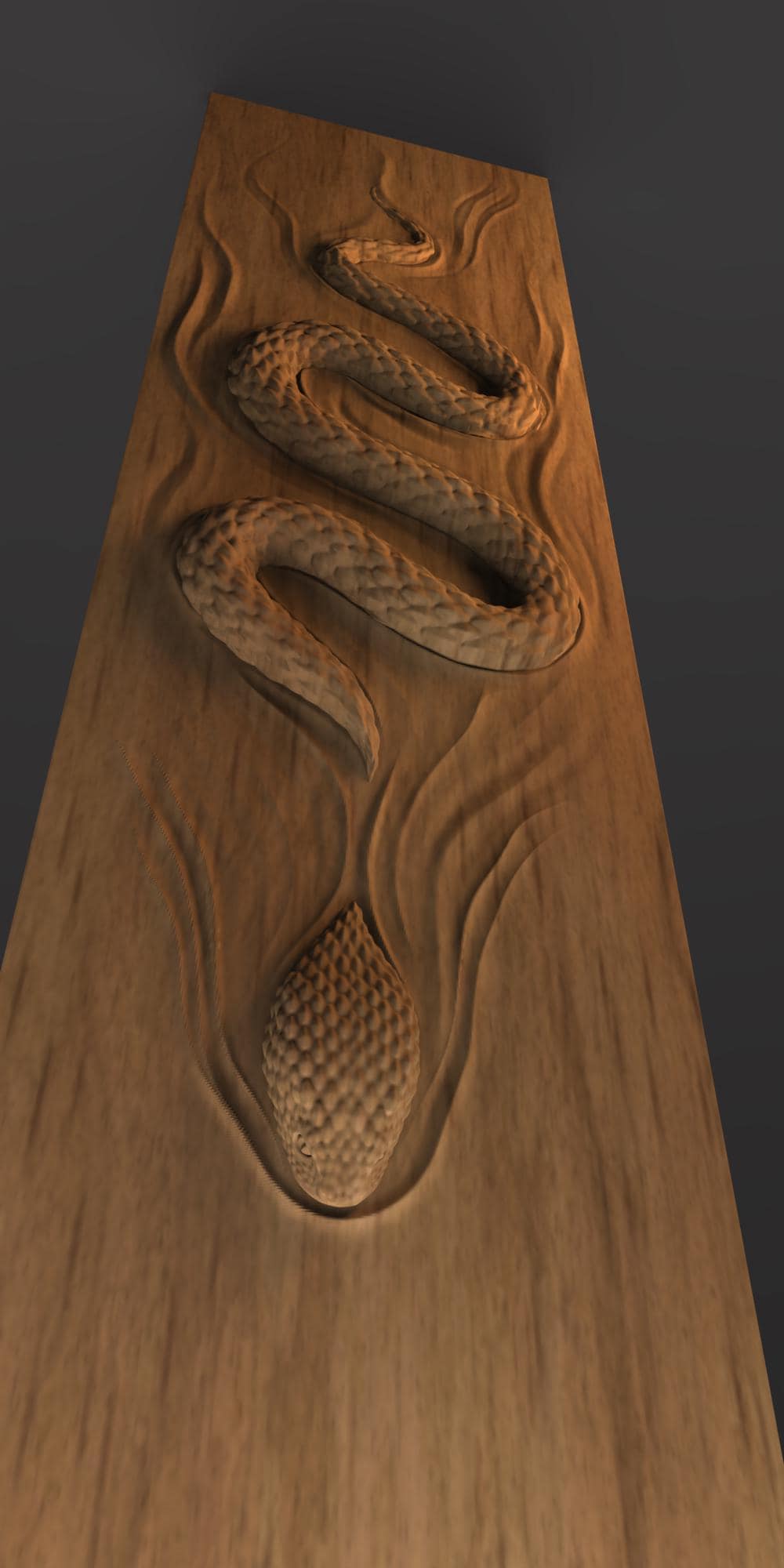 Detailed Snake Motif CNC Carving Model (STL, Vcarve/aspire, G-codes) - Etsy