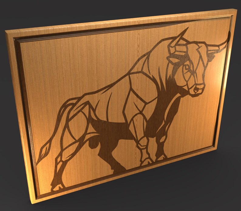 Bull Design Multi-purpose Digital Model - Etsy
