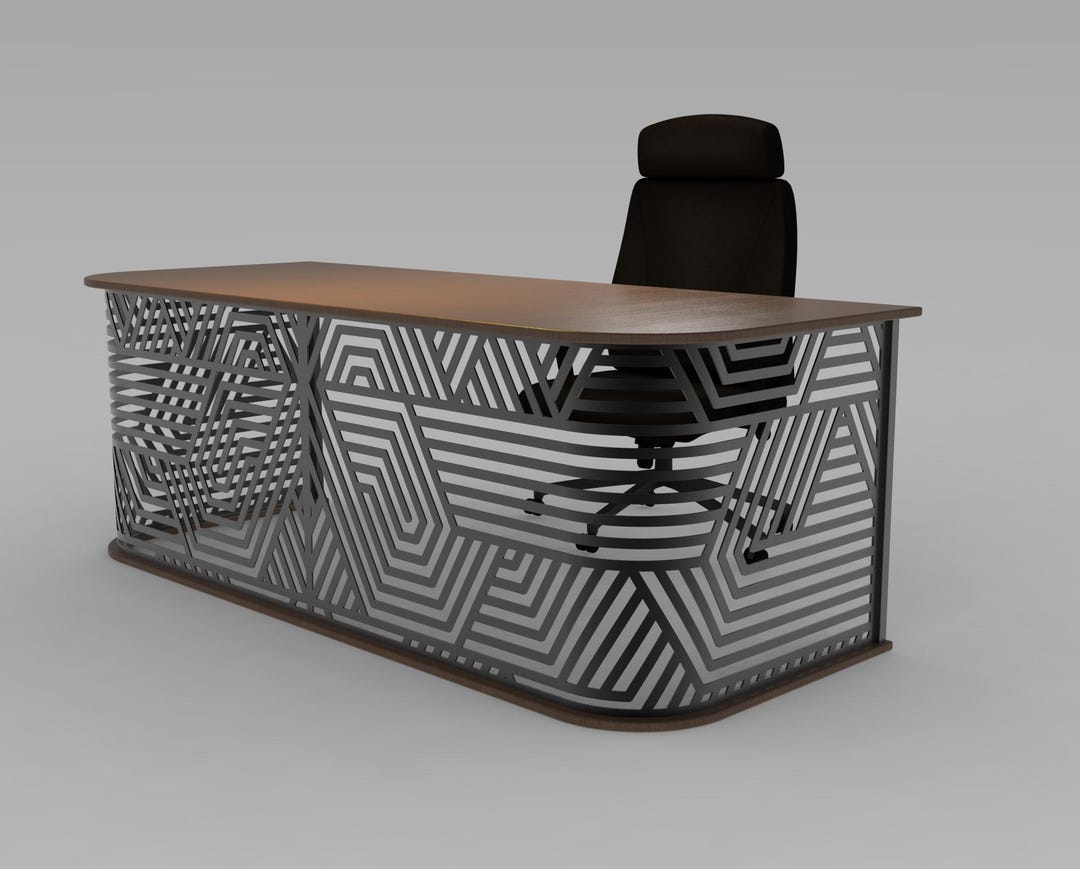 Desk Laser Cut File | CNC Plasma Metal Design (DXF, STL) - Etsy
