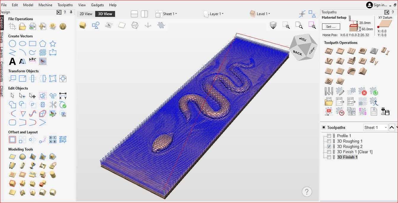 Detailed Snake Motif CNC Carving Model (STL, Vcarve/aspire, G-codes) - Etsy