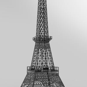 Eiffel Tower Laser Cut Digital File (DXF, STL) - Metal Art & Home Decor ...